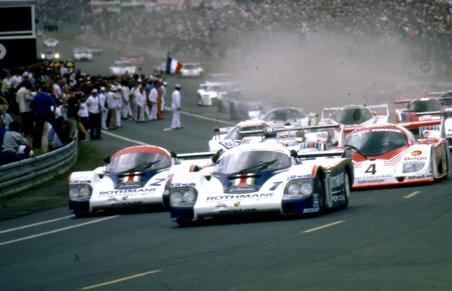 Dream Debut for Porsche’s 956 - Porsche’s first monocoque racing car
